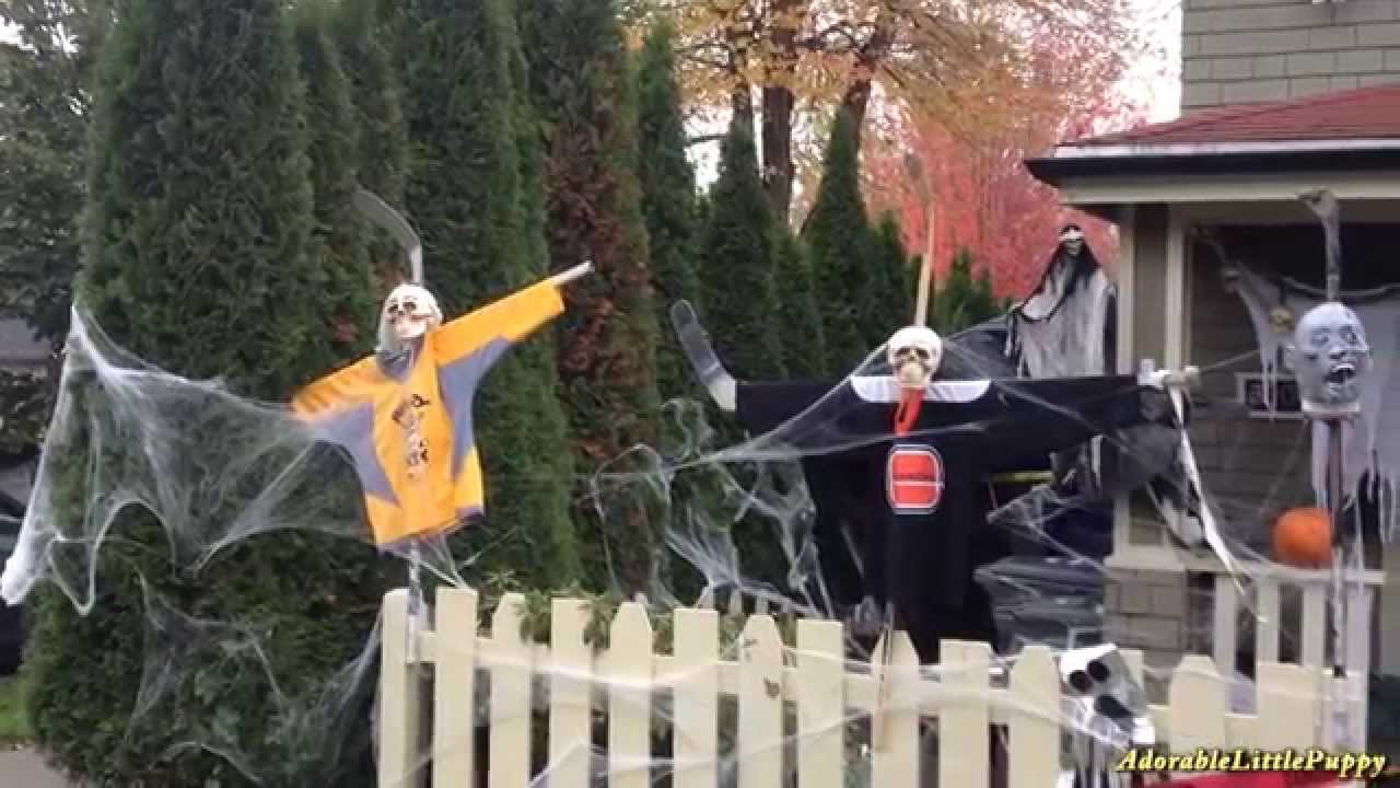 Scary Spooky Halloween Scene - YouTube