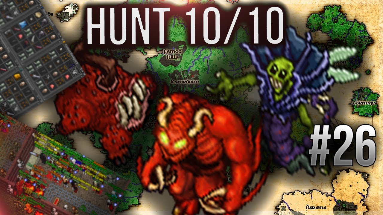 [PL] Tibia | Hunt 10/10 Loot Prey | Vexclaw, Grimeleech & Demon #26 (Ferumbras Ascension) - YouTube