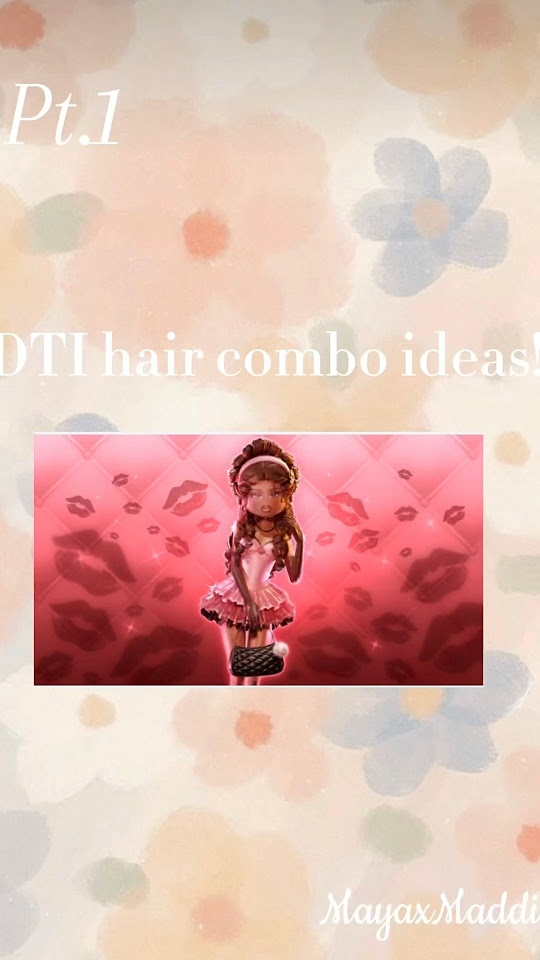 Dti Hair Combo Ideas Pt1 Roblox Youtube