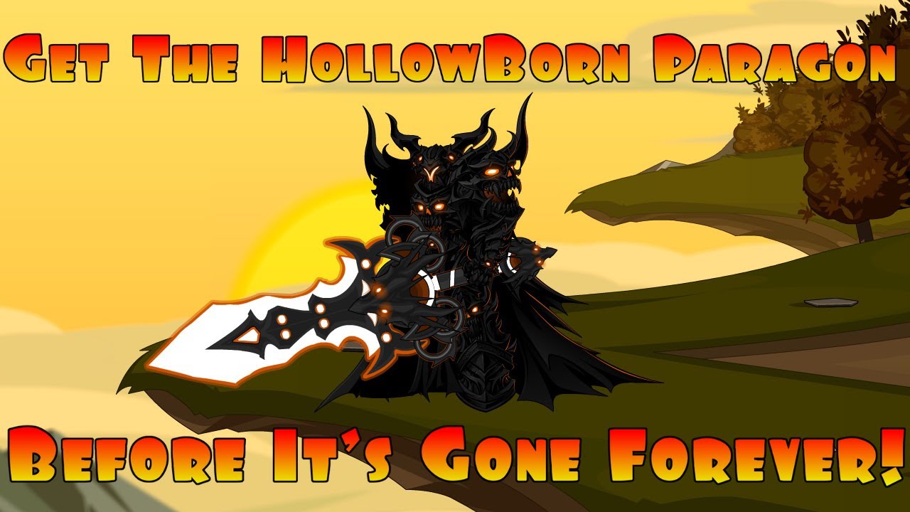 Get The PERMA RARE HollowBorn Paragon Free! AQWorlds - YouTube