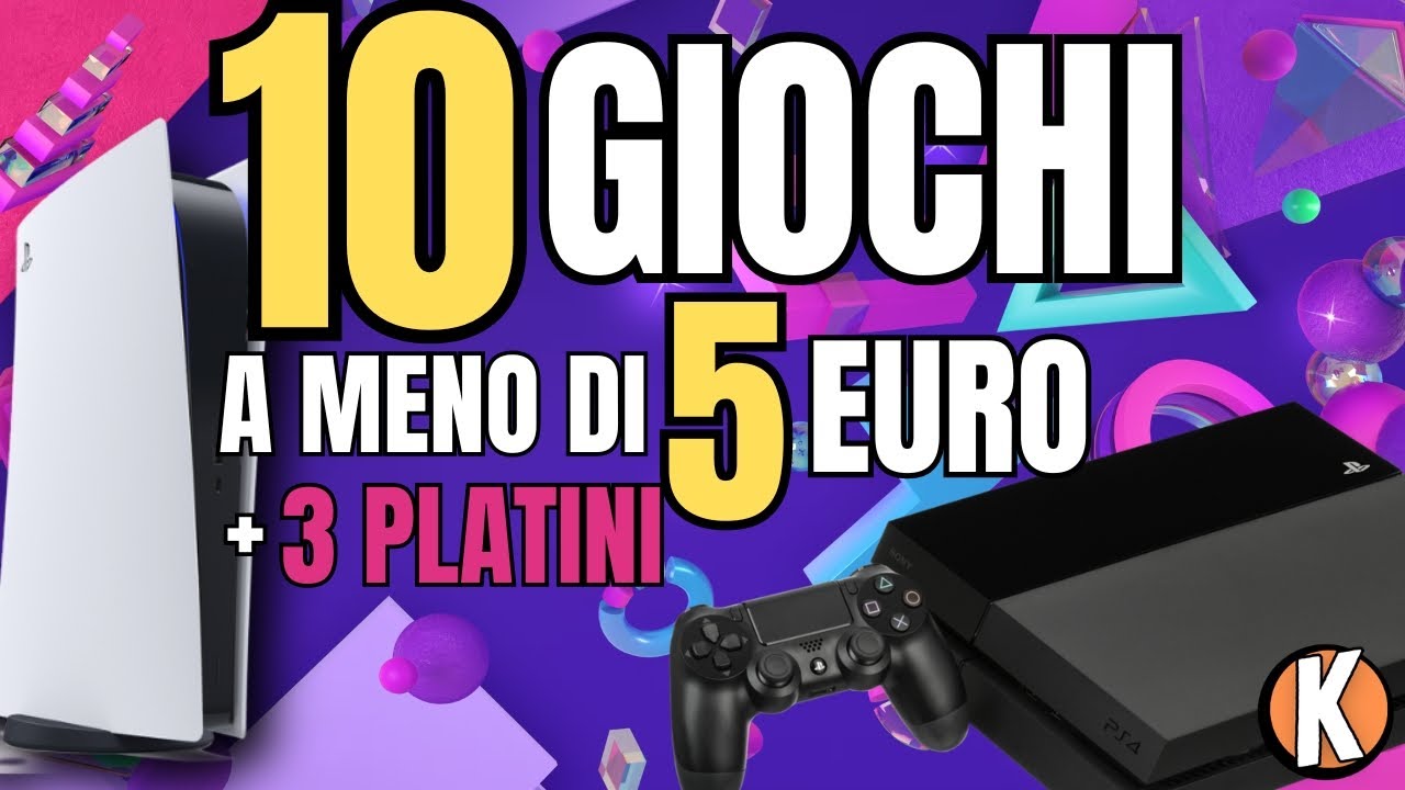 10 GIOCHI A MENO DI 5 EURO + 3 PLATINI FACILI #videogiochi #playstation ...