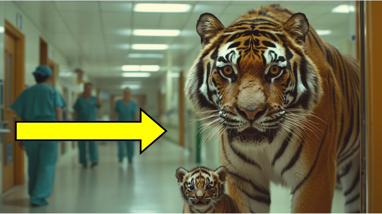 Tiger Carries Her Baby to the Hospital, Nurse in Tears When She Learns ...