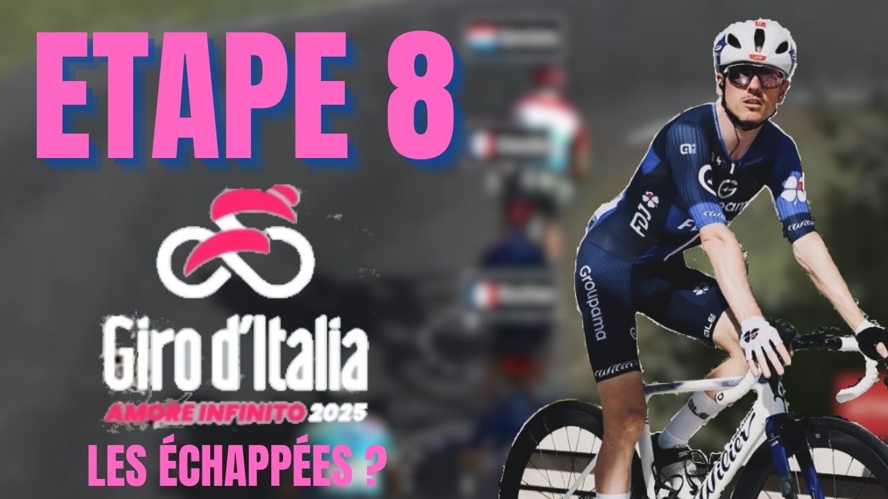 PRO CYCLING MANAGER 2024 - GIRO 2025 - ÉTAPE 8 - POUR LES ÉCHAPPÉES ...
