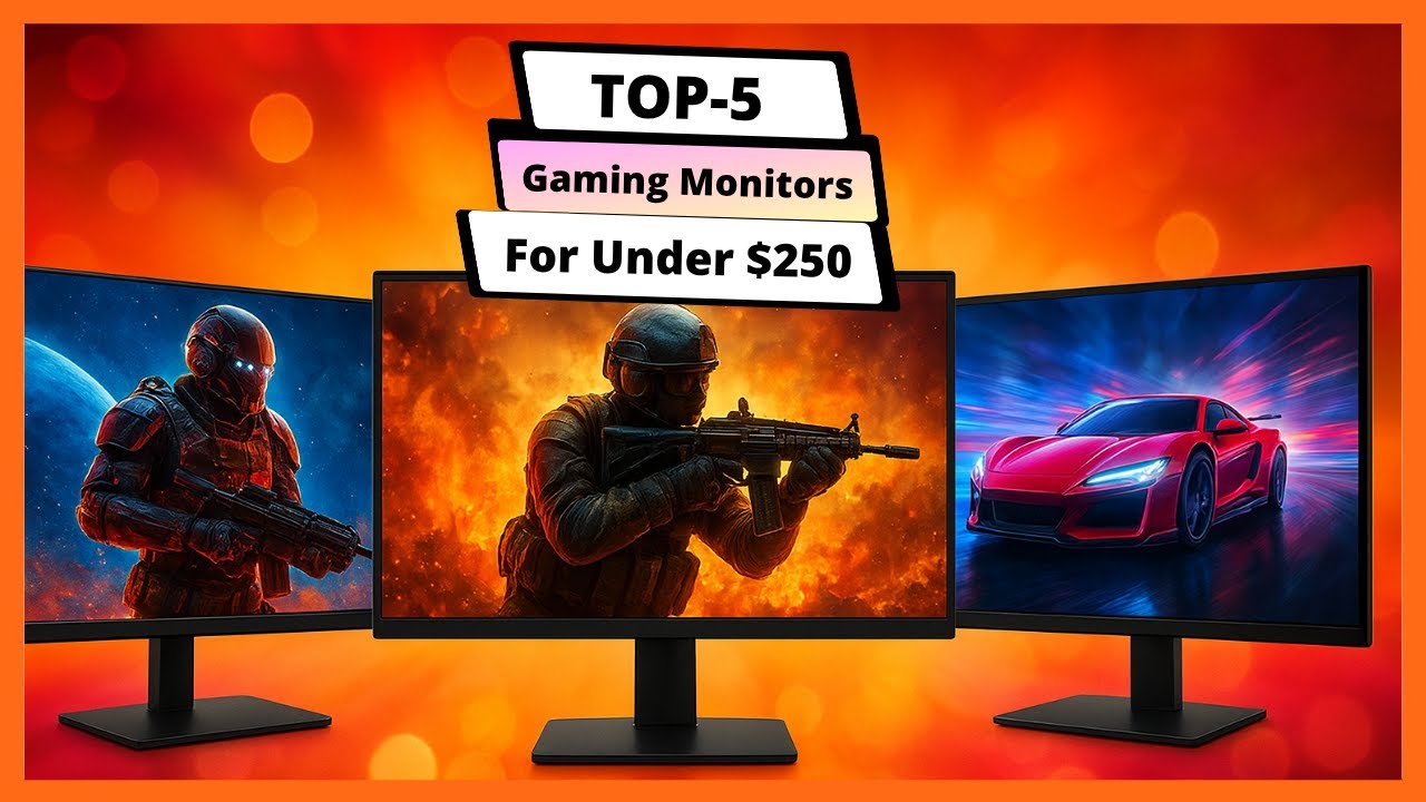 Top 5 Best Gaming Monitors Under $250 (2026) – INSANE Performance for ...