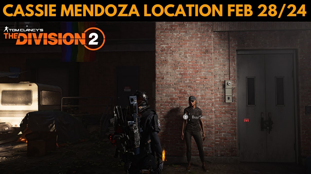The Division 2 - CASSIE MENDOZA LOCATION / INVENTORY - YouTube