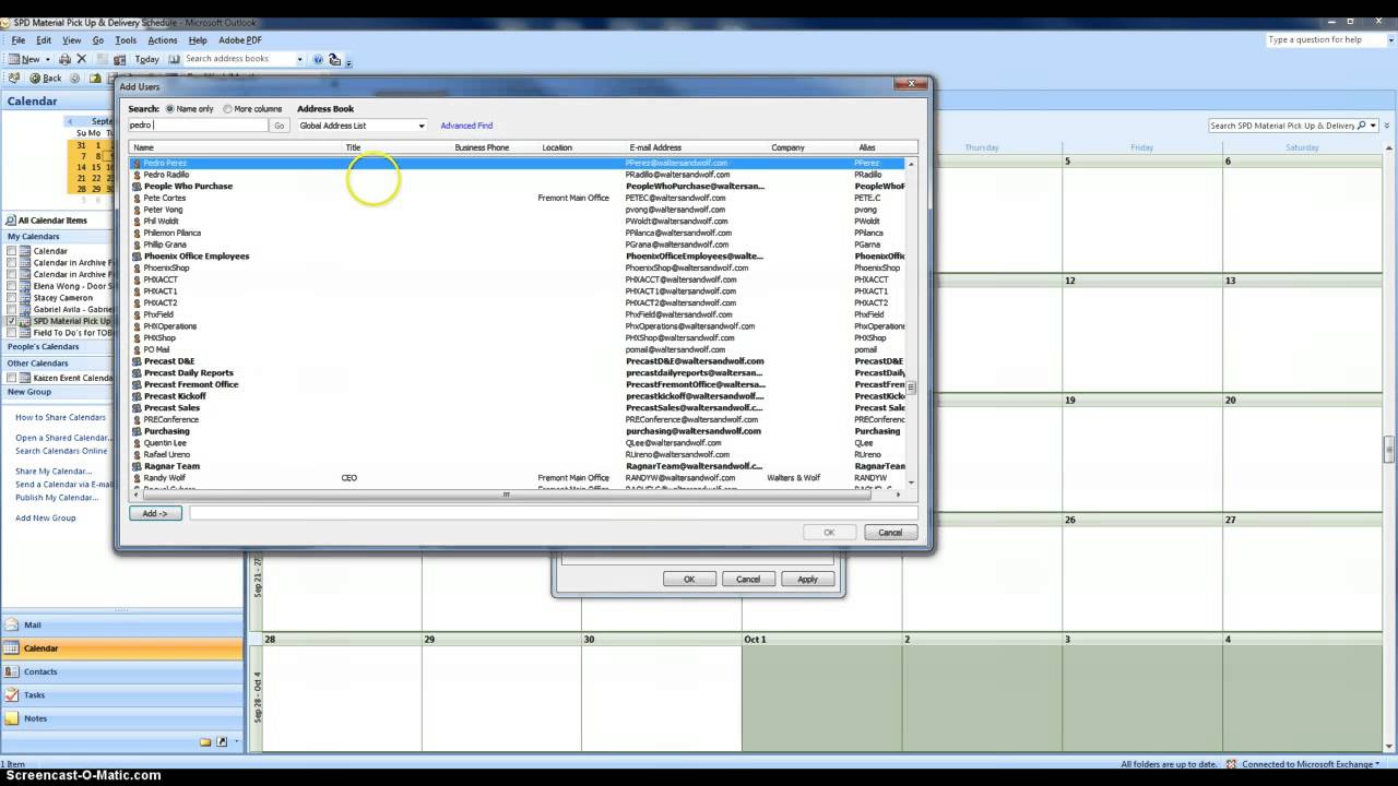 Changing the Owner of the SPD Delivery Calendar - T OBrien - YouTube