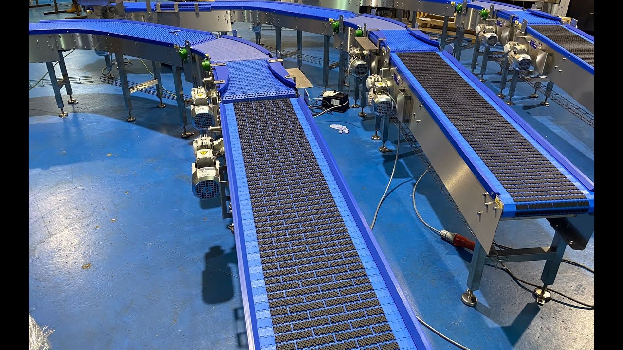 Conveyor System with Modular Belting Handling Buckets at C Trak UK ...