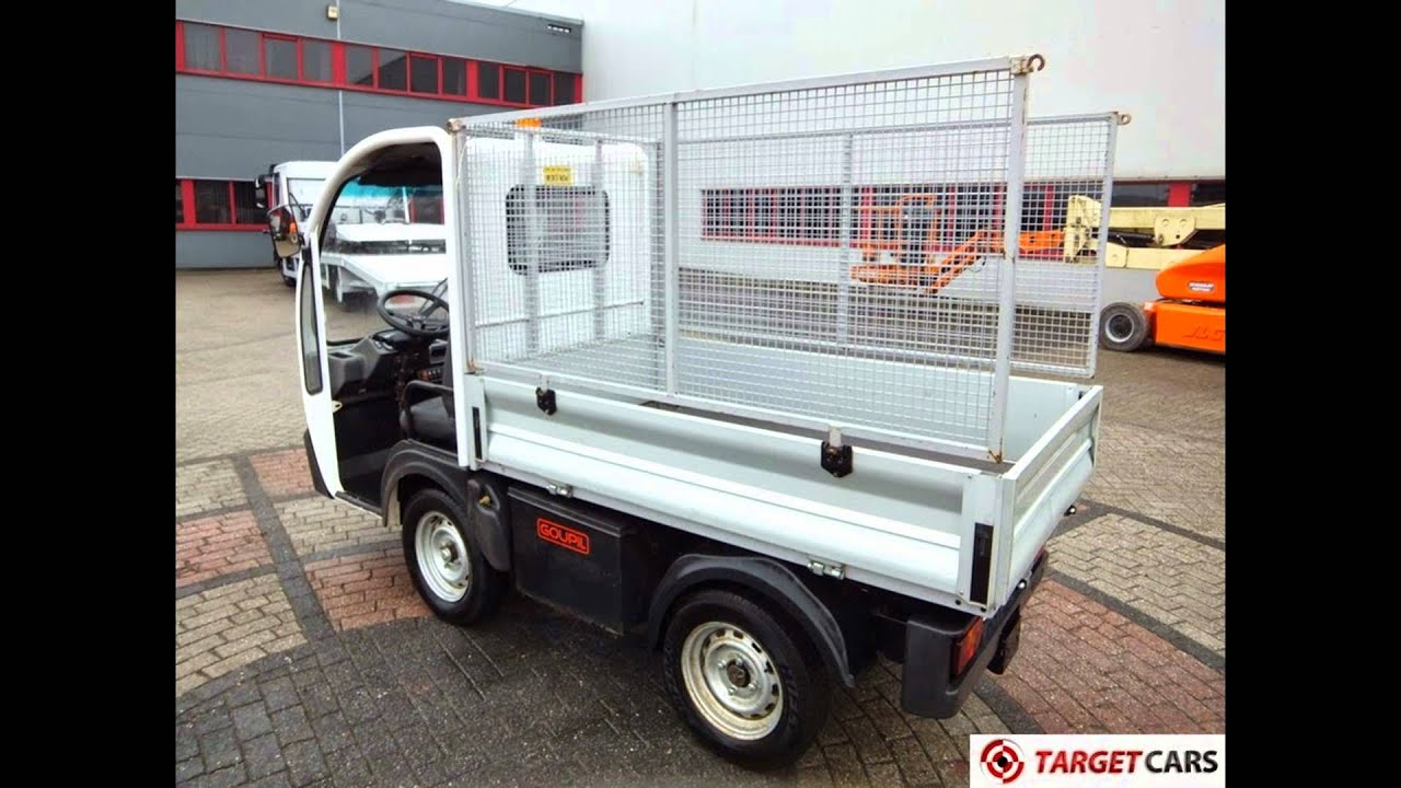 775165 GOUPIL G3 ELECTRIC UTILITY VEHICLE UTV OPEN PLATFORM W/FENCES 07 ...