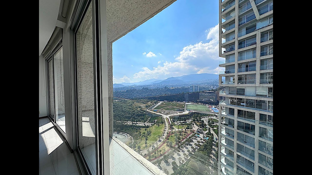 PENINSULA ARCOS DEPARTAMENTO RENTA 2 RECAMARAS AV SANTA FE PARQUE DE LA MEXICANA AMUEBLADO - YouTube