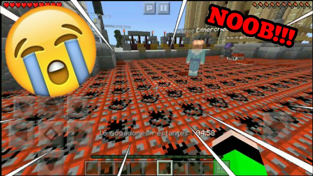 Noob No TNT RUN-Minecraft 1.2.9 (MCPE) - YouTube