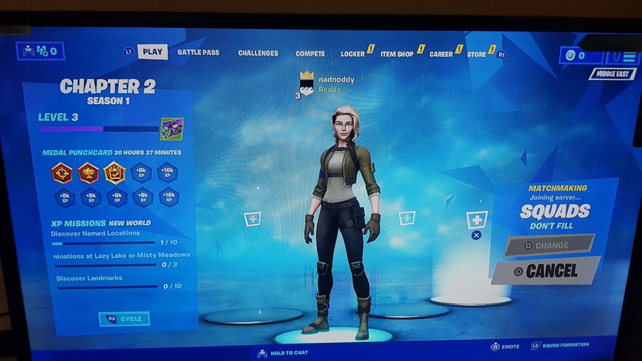 Fortnite Chapter 2 Gameplay PS4 Slim - YouTube