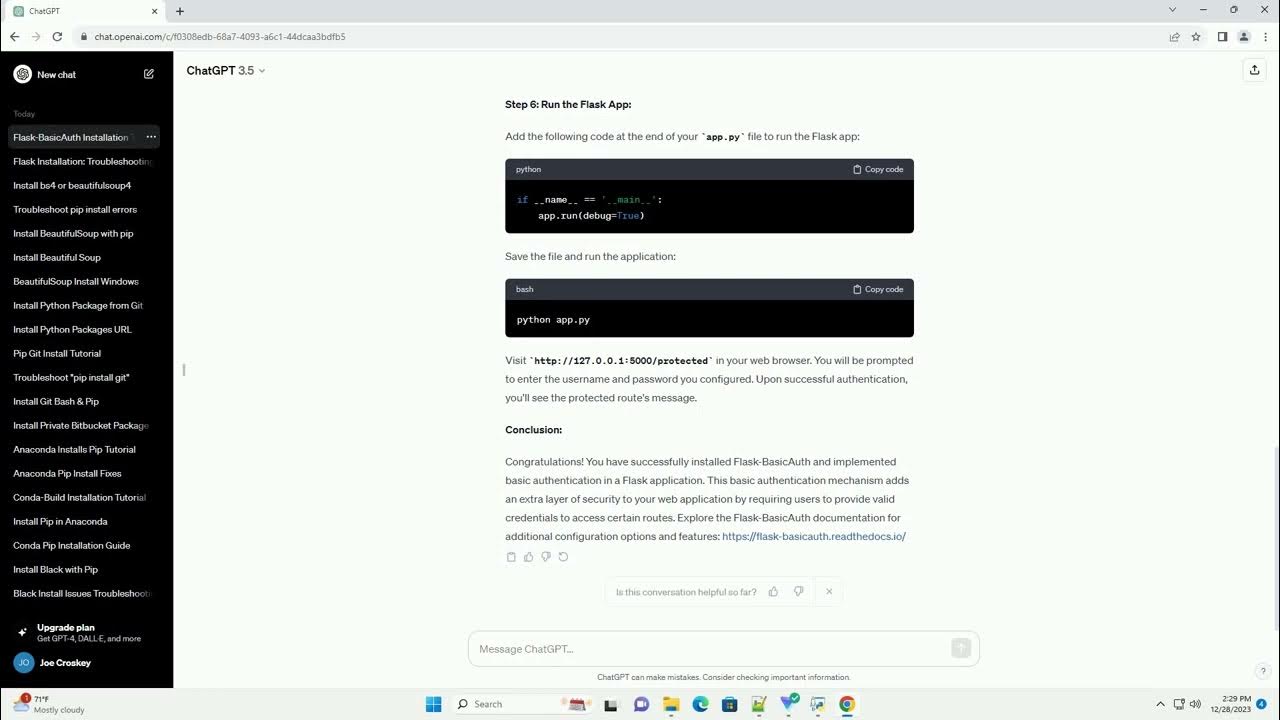 Pip Install Flask Basicauth Youtube