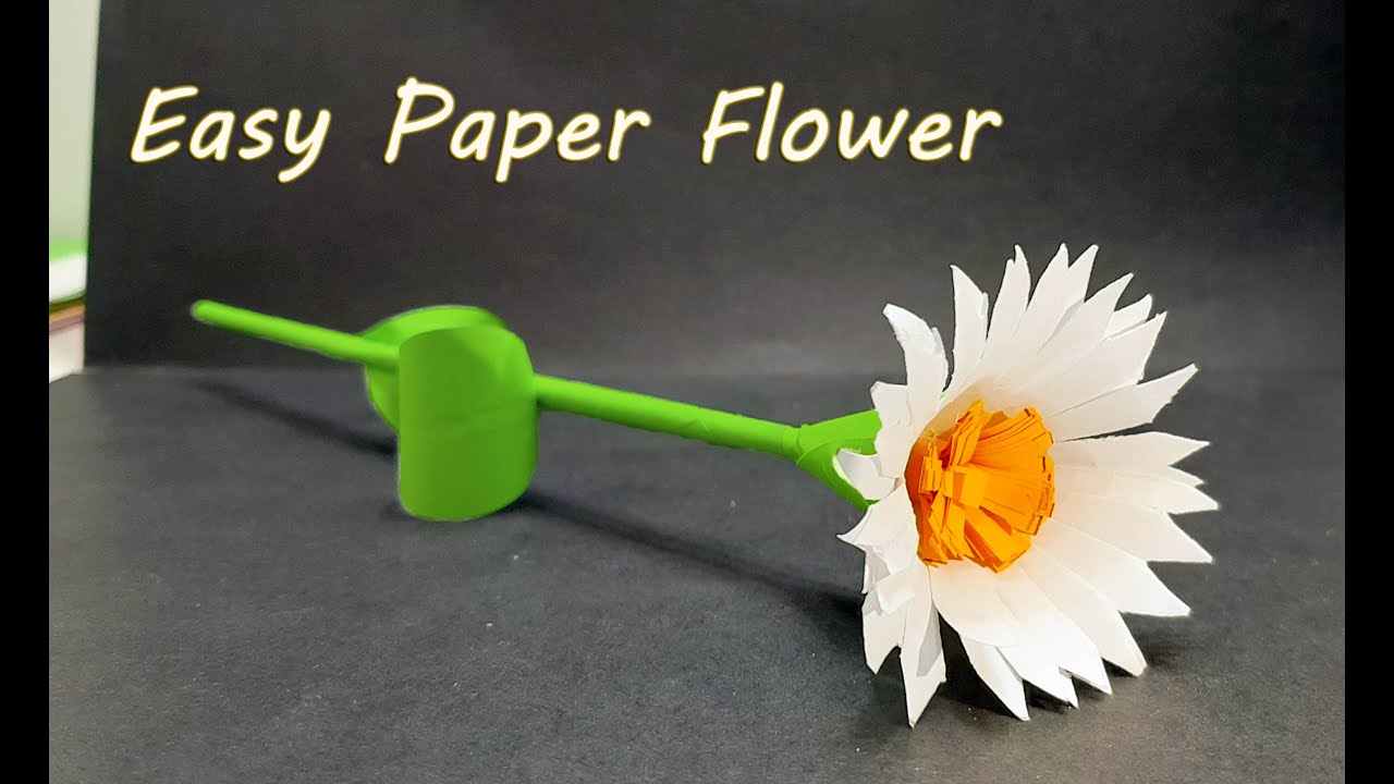 Easy Paper Flower | Paper Chamomile Ideas | Easy Paper Craft | DIY ...