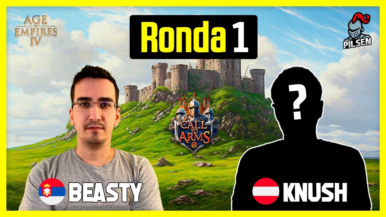 🏆 BEASTY vs KNUSH | Ronda 1 Torneo Call to Arms | Age of Empires 4 ...
