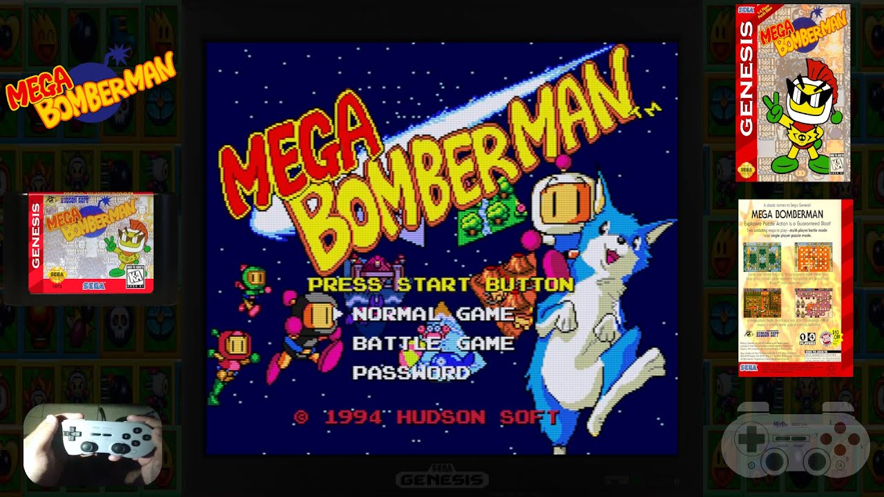 Mega Bomberman (Sega Genesis) (1cc) (No Miss) - YouTube