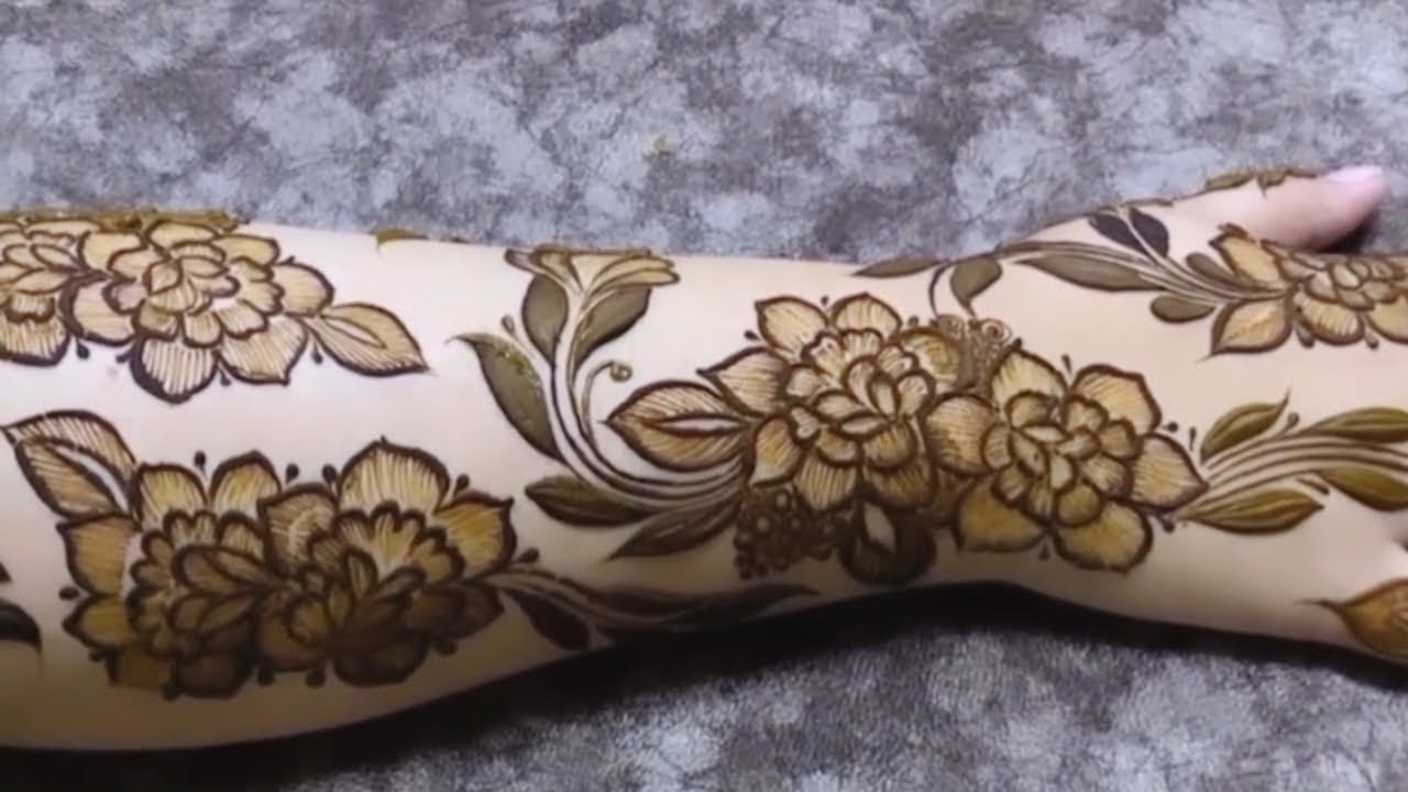 beautiful top henna mehend design - YouTube