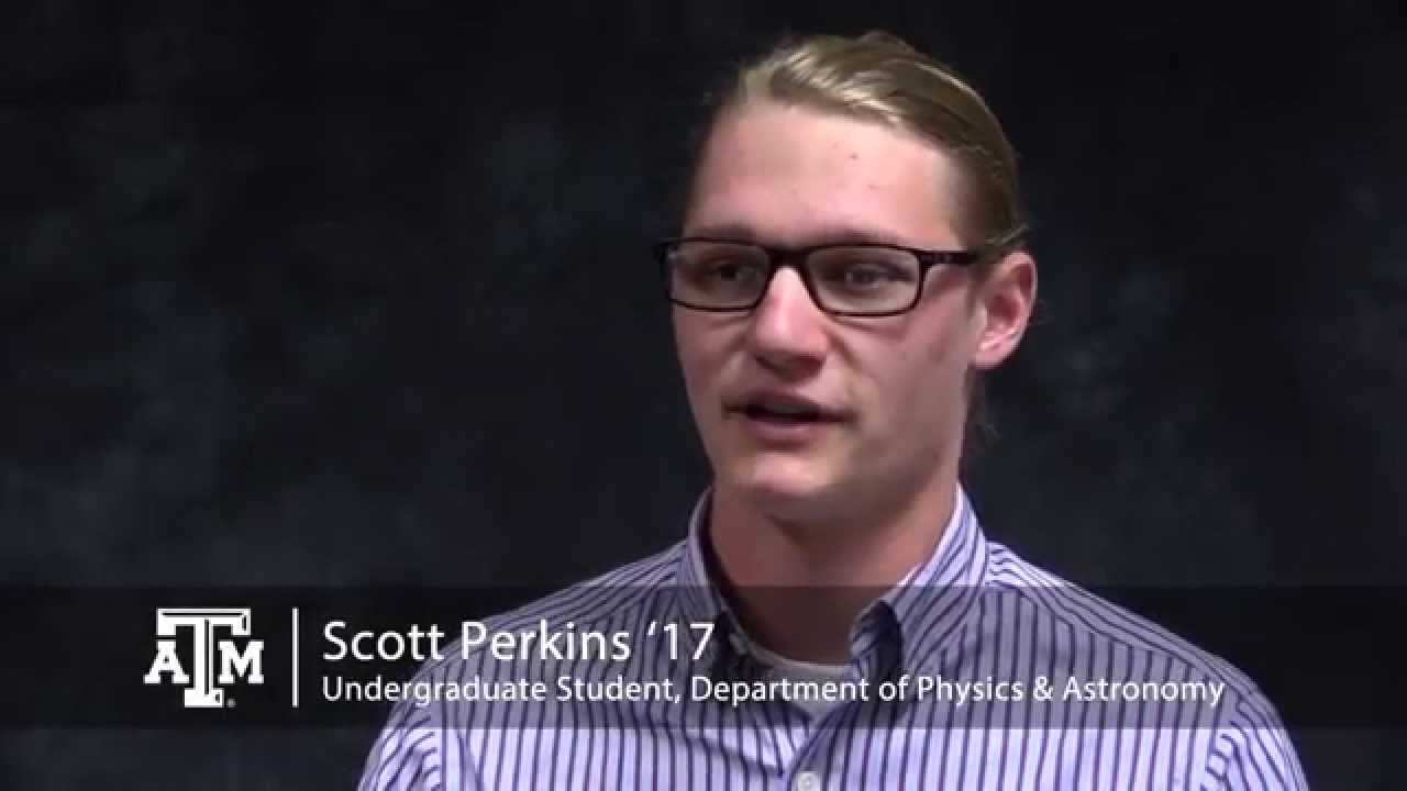 Texas A&M Science - Q&A with Physics Major Scott Perkins '17 - YouTube