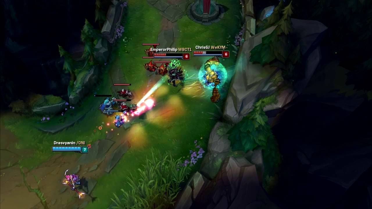 Blitz Q Thresh W Combo - League Of Legends 6.10 - YouTube