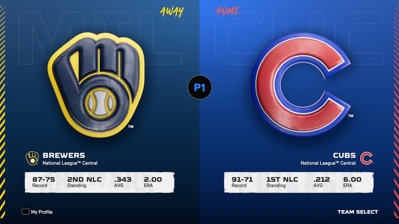 Post-Season I NL Wildcard I Milwaukee Brewers (1-0) vs. Chicago Cubs (0 ...