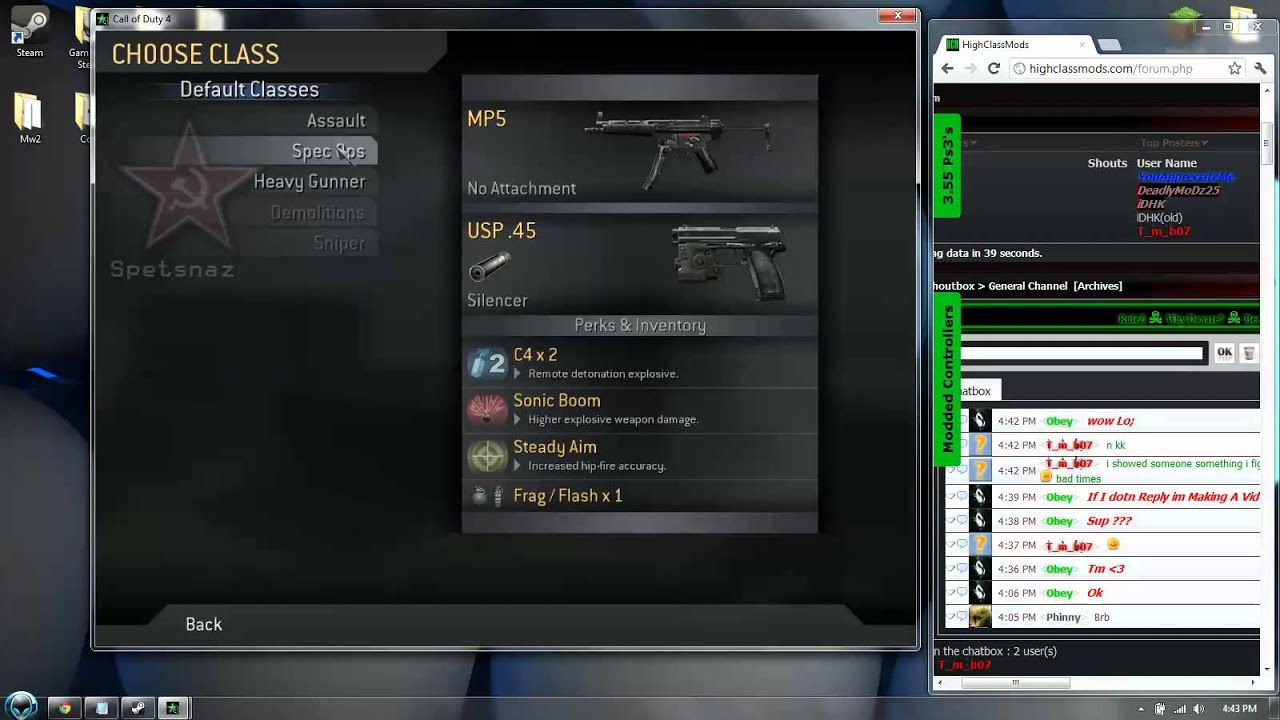Cod 4 Mod Menu PC steam - YouTube