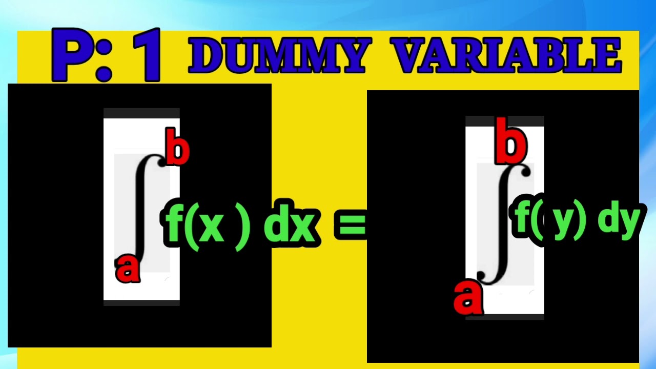 DEFINITE INTEGRALS : LEARN WITH FUN - YouTube