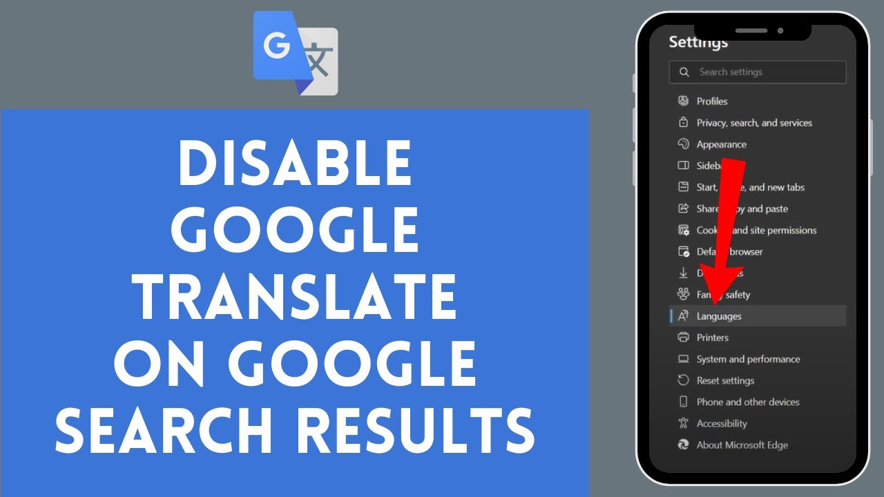 How to Disable Google Translate on Google Search Results (2024) - YouTube