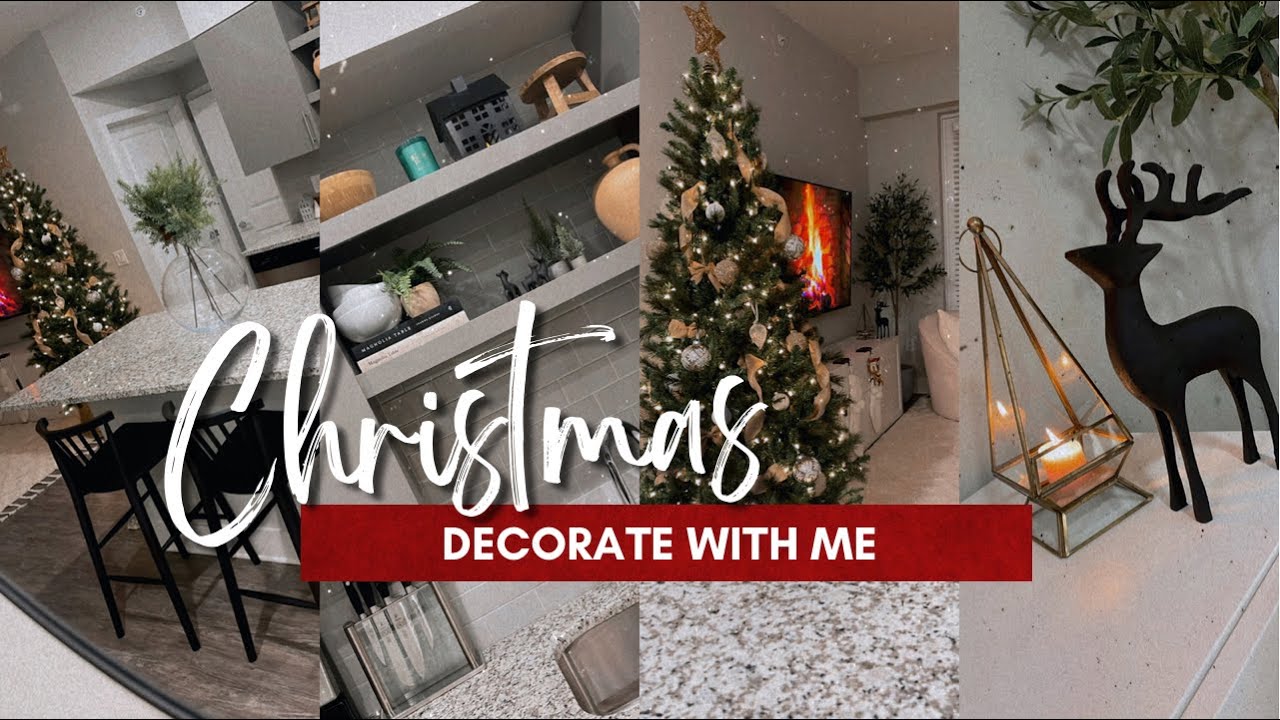 CHRISTMAS DECORATE WITH ME 2021|Neutral+ COZY + Minimal| Crowned K ...