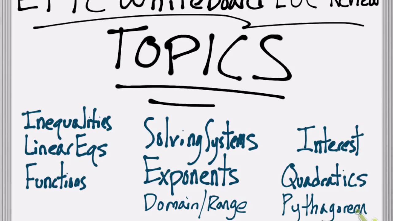 End of Course Exam Review and Practice: PART 1 - YouTube