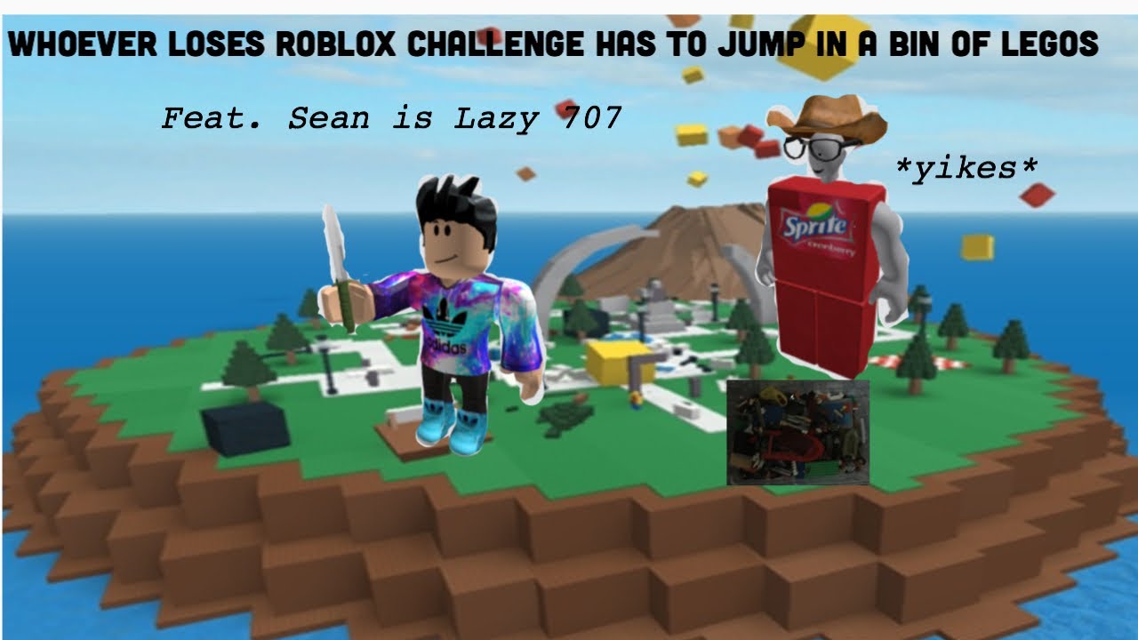 Whoever Loses Roblox Challenge Has To Jump In A Bucket Of Legos *yikes ...