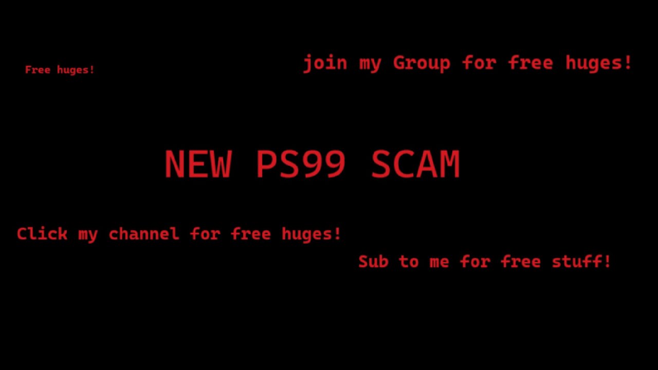 Be aware of this NEW PS99 SCAM! - YouTube