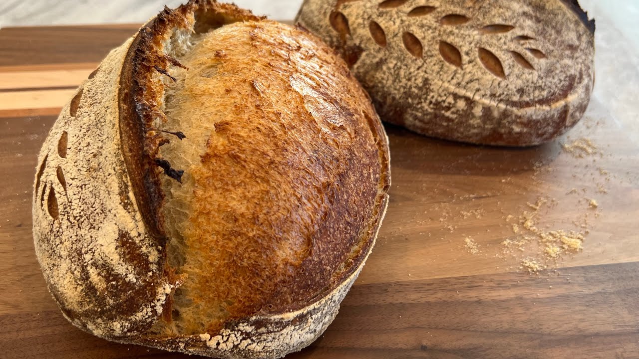 Sourdough bread recipe, autolyzed and hand kneaded. #sourdoughbaking # ...