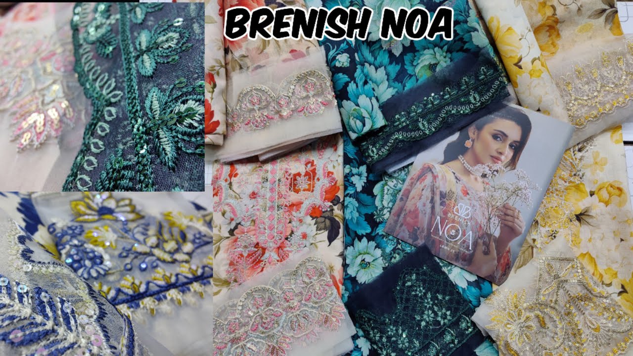 Noa Brenish* New Gulljee Collection 2025 | Emb dress designing #gulljee #summersale # ...