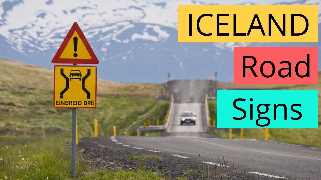 Road Signs For Driving in Iceland - YouTube