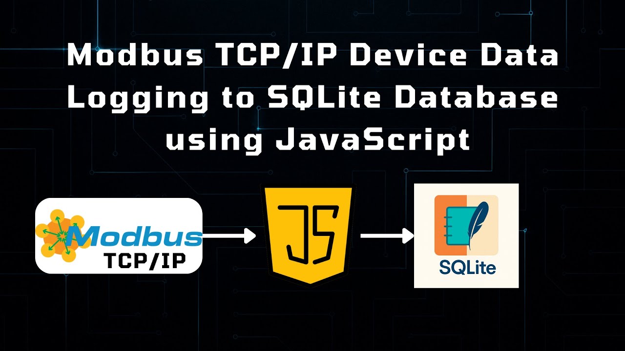 Modbus TCP/IP Device Data Logging to SQLite Database using JavaScript - YouTube