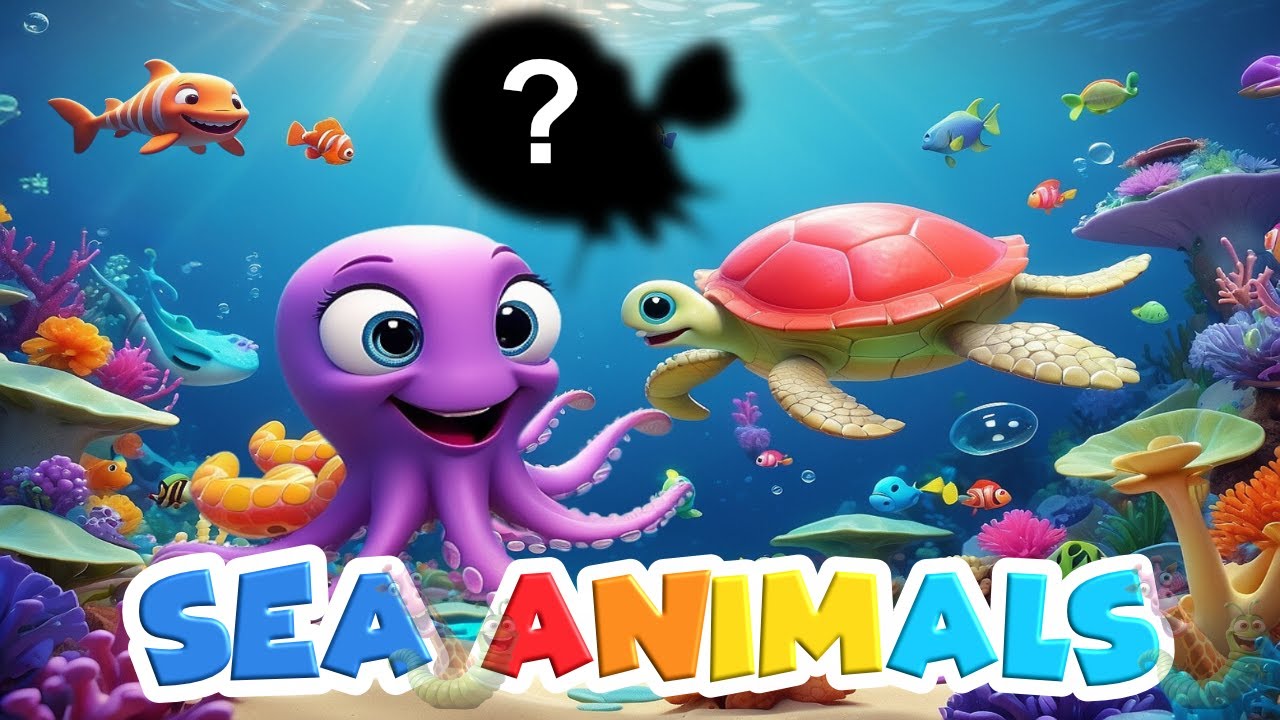 20+ SEA ANIMALS for Kids | Learn Ocean Creatures + RARE Mystery Animal ...