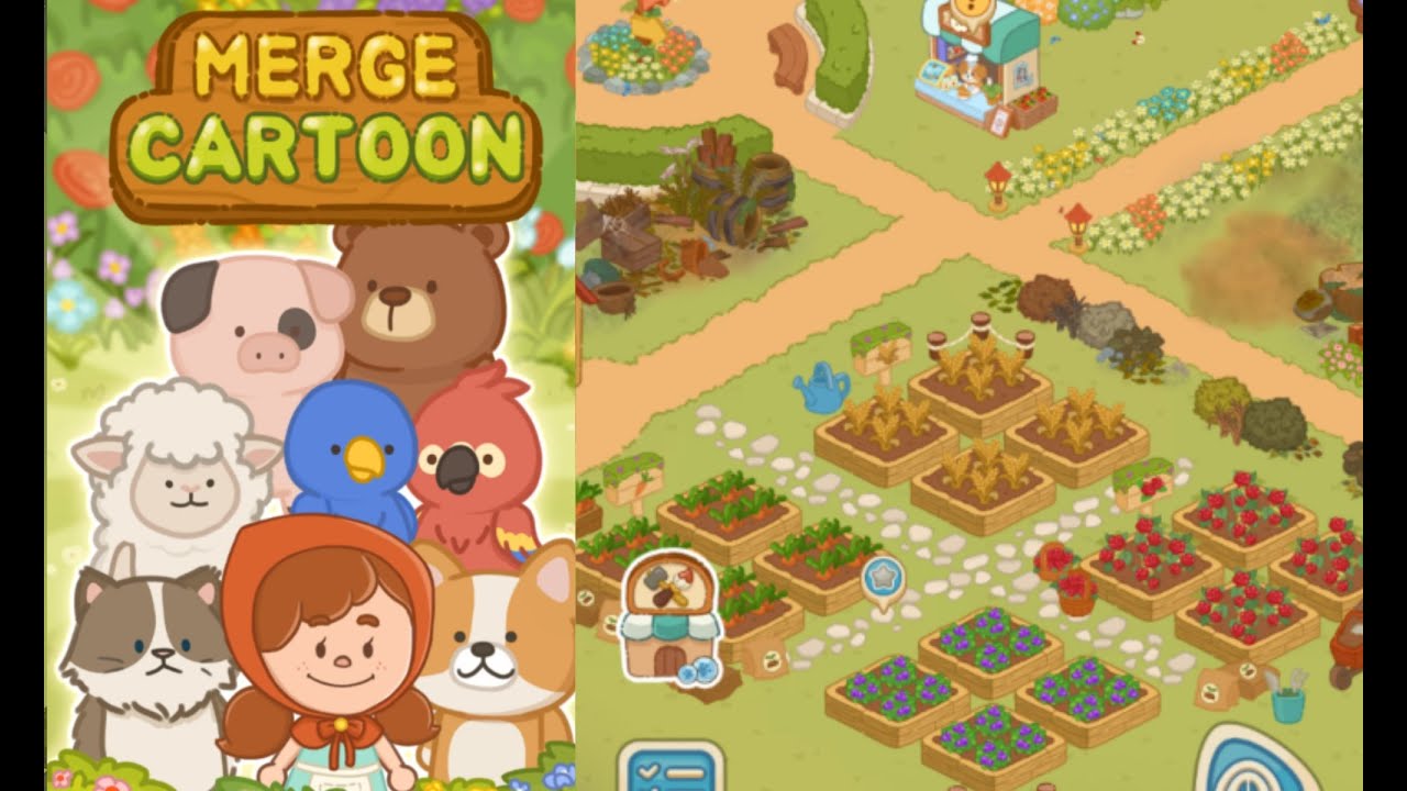 Merge Cartoon 🐈‍⬛ Level 11 🐇 Part 48 🐦🌺 - YouTube