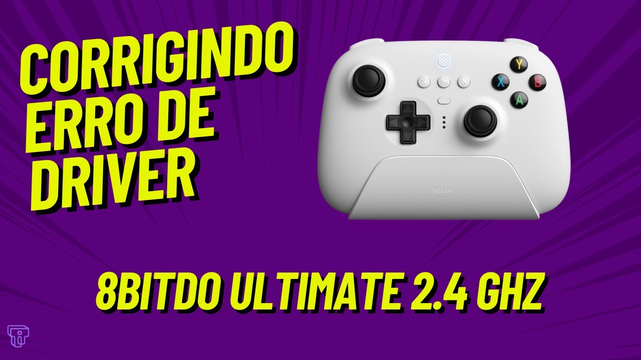 Como corrigir erro de driver do controle 8BITDO ULTIMATE 2.4 GHZ - YouTube