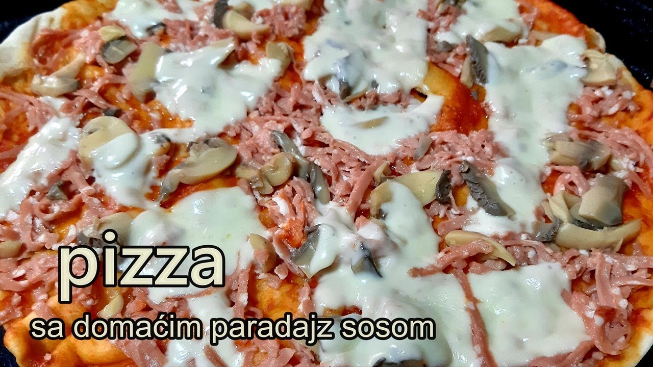 Pica sa domaćim paradajz sosom /Pizza with homemade tomato sauce - YouTube