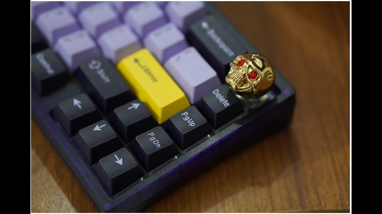 kbdfans lite R3 with Lychee UHMWPE Tactile and Volume Knob - YouTube