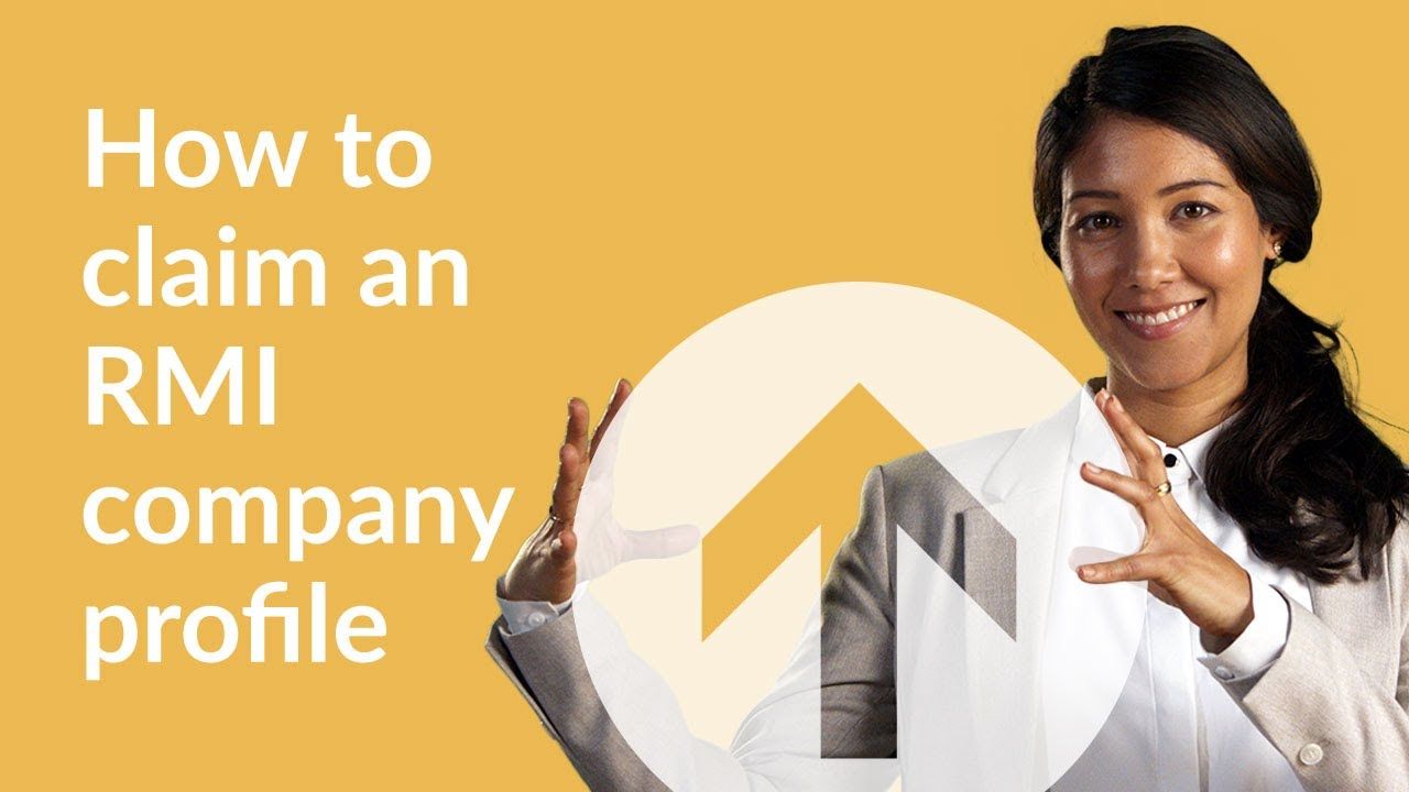 How to claim a RMI company profile - YouTube