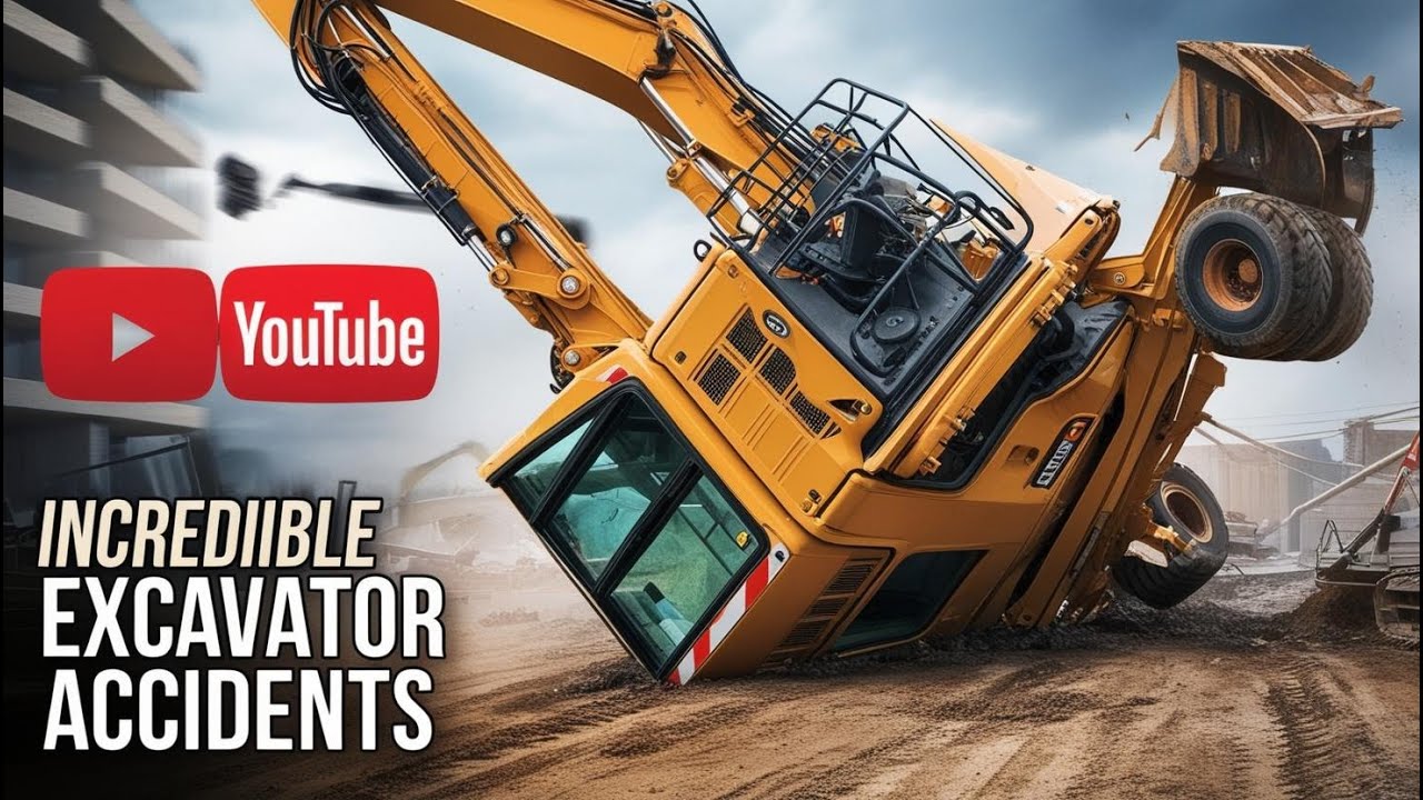 10 Unbelievable Excavator Accidents. Horrific Mistakes Informative ...