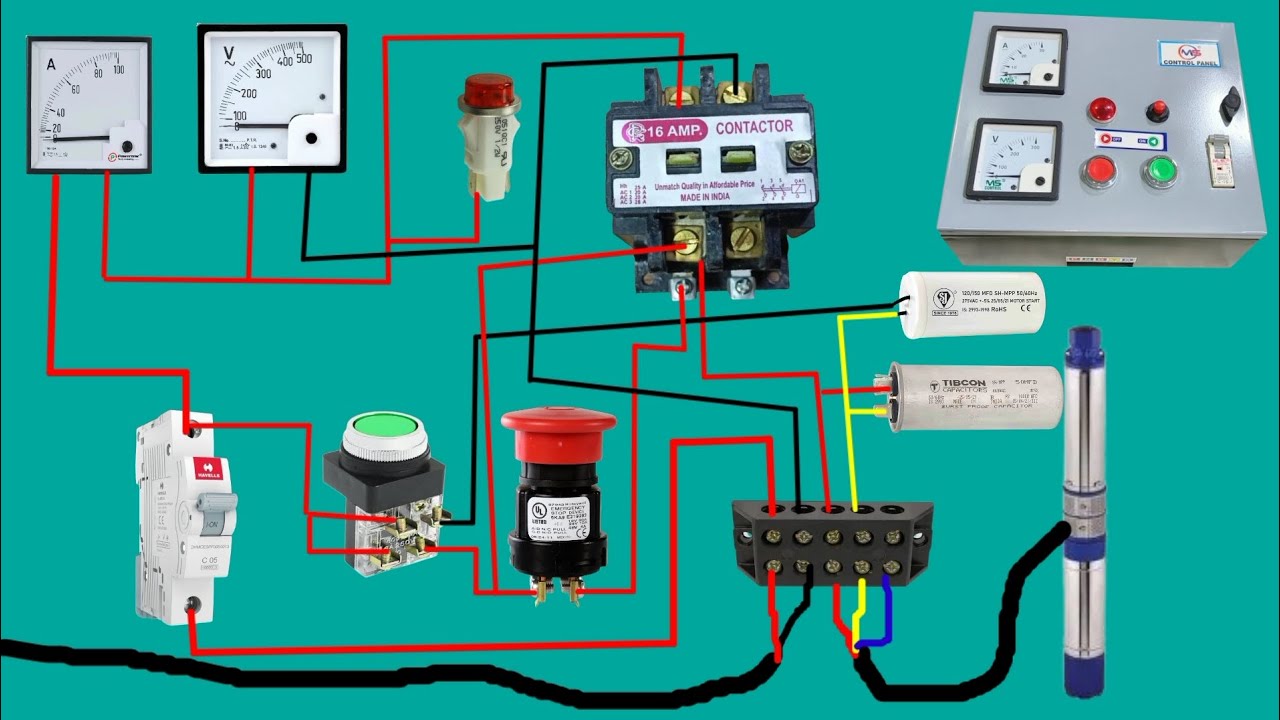 samarsebal starter connection ।। 1 hp starter connection ।। single ...