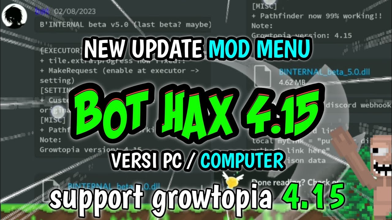 BOT HAX 4.15 PC VERSI TERBARU || GROWTOPIA - YouTube