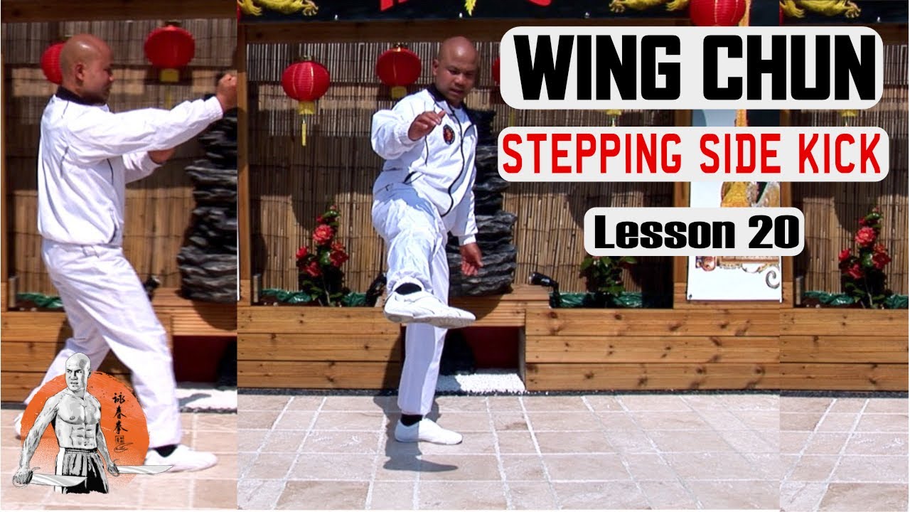Basic Wing Chun Stepping sidekick 20 | Master Wong - YouTube