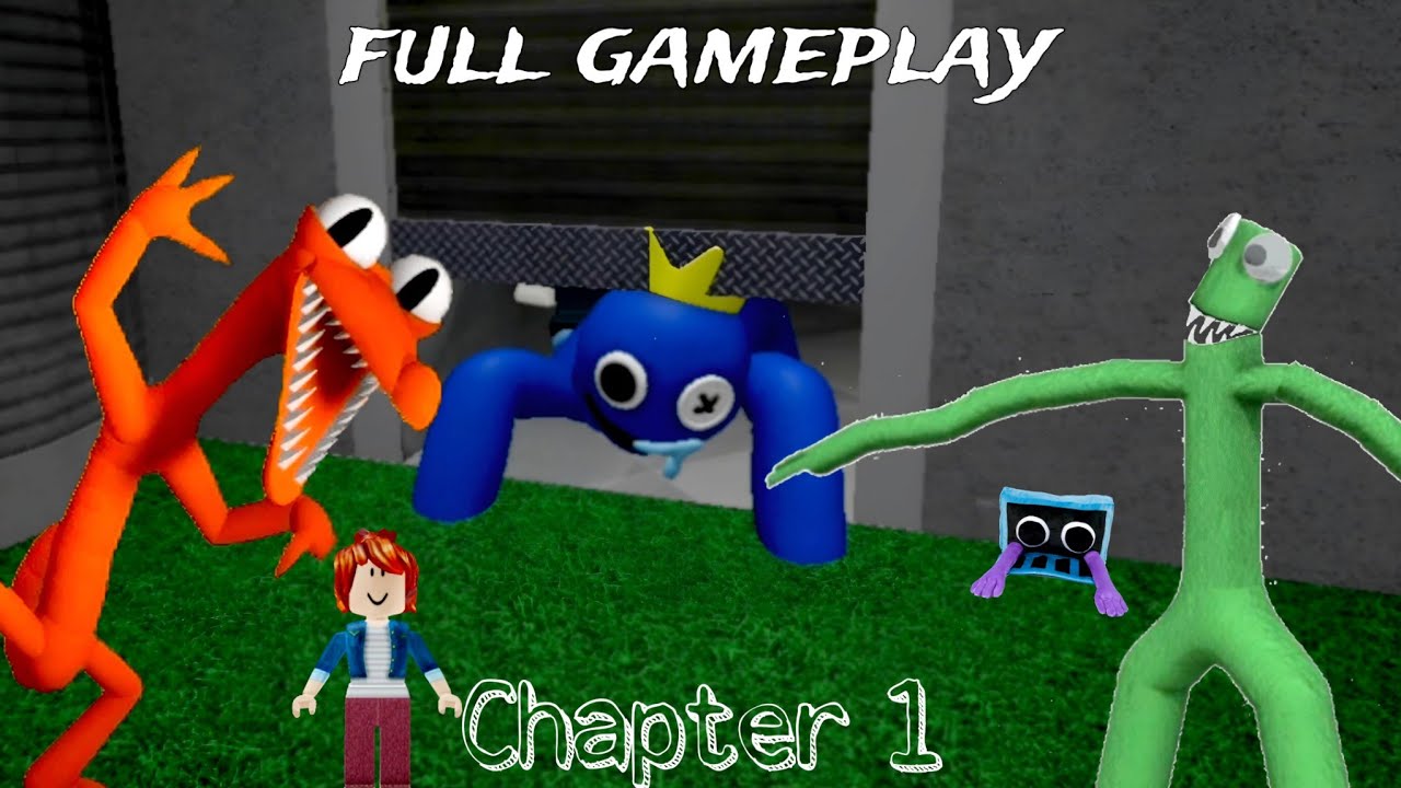Full Gameplay | Rainbow Friends Chapter 1 | All Monster Attack - YouTube