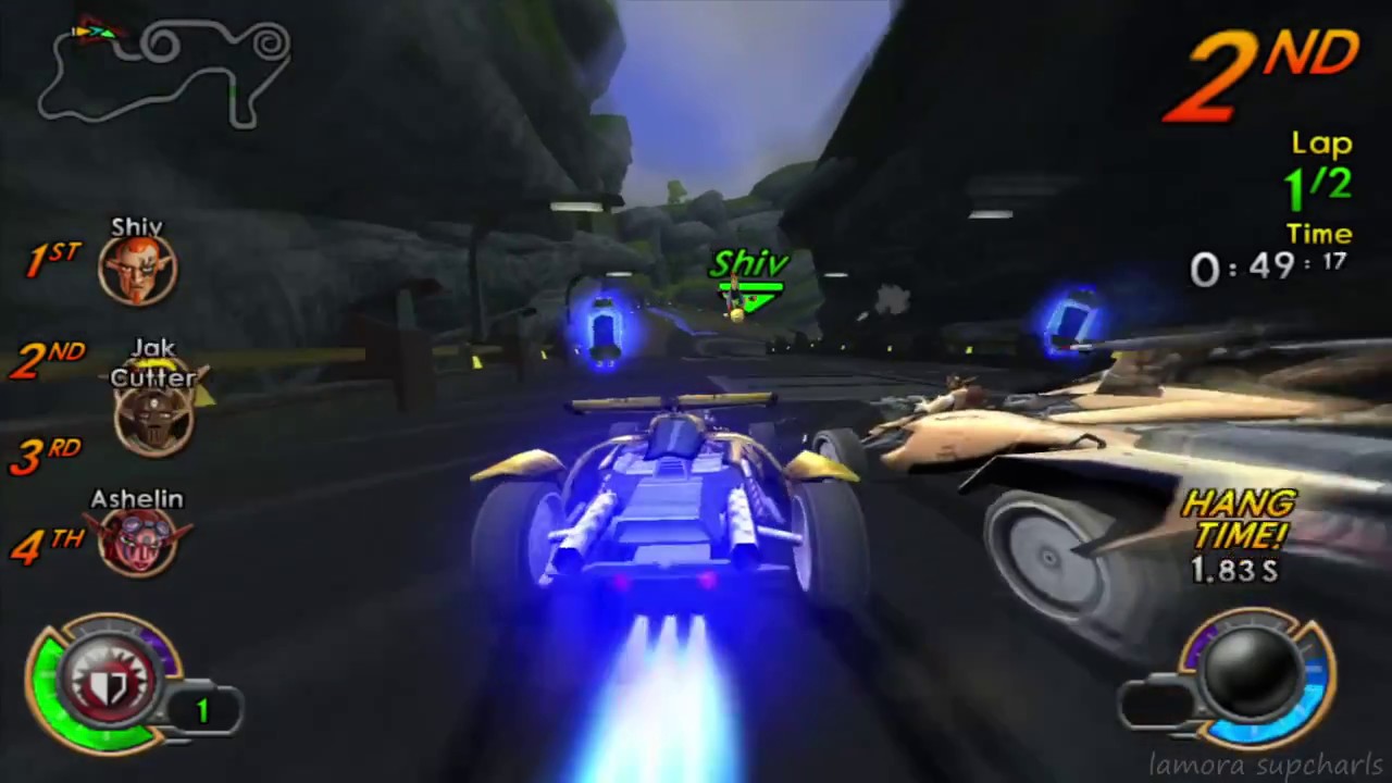 Jak X Combat Racing Gameplay 1 - Deathdrome Track - YouTube