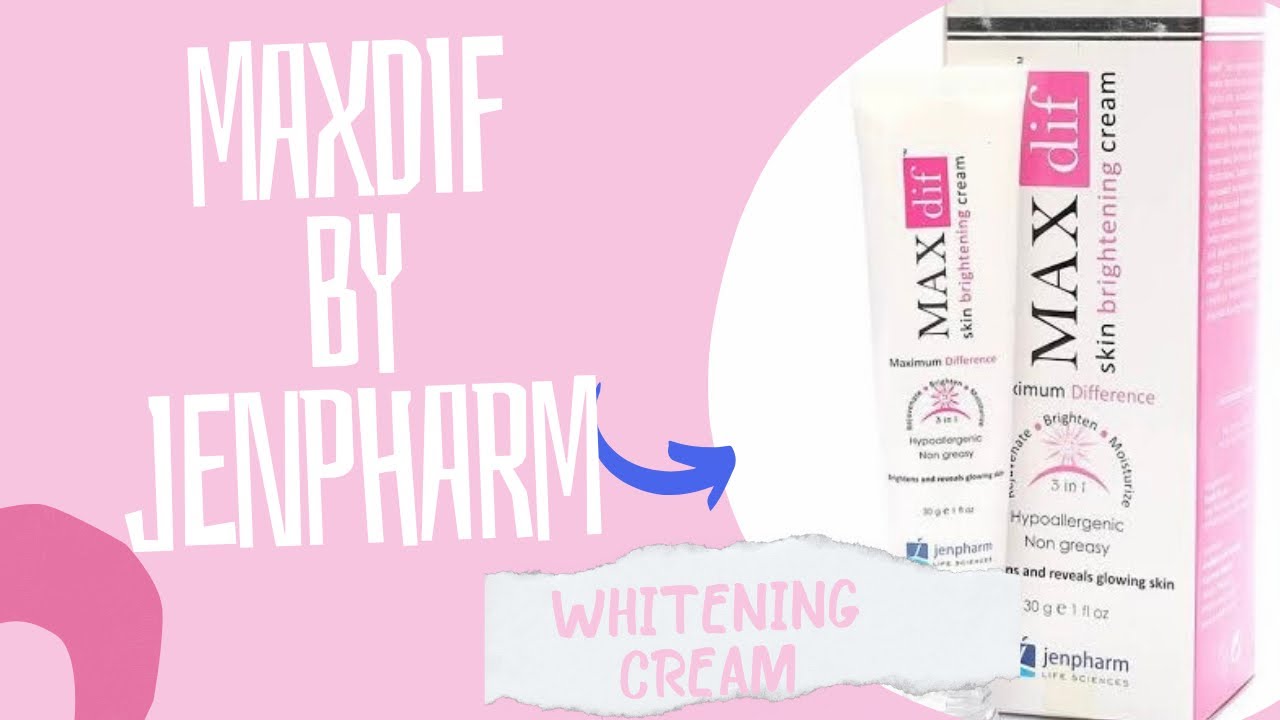 Maxdif Whitening Cream| Jenpharm| 1 month whitening challenge ...