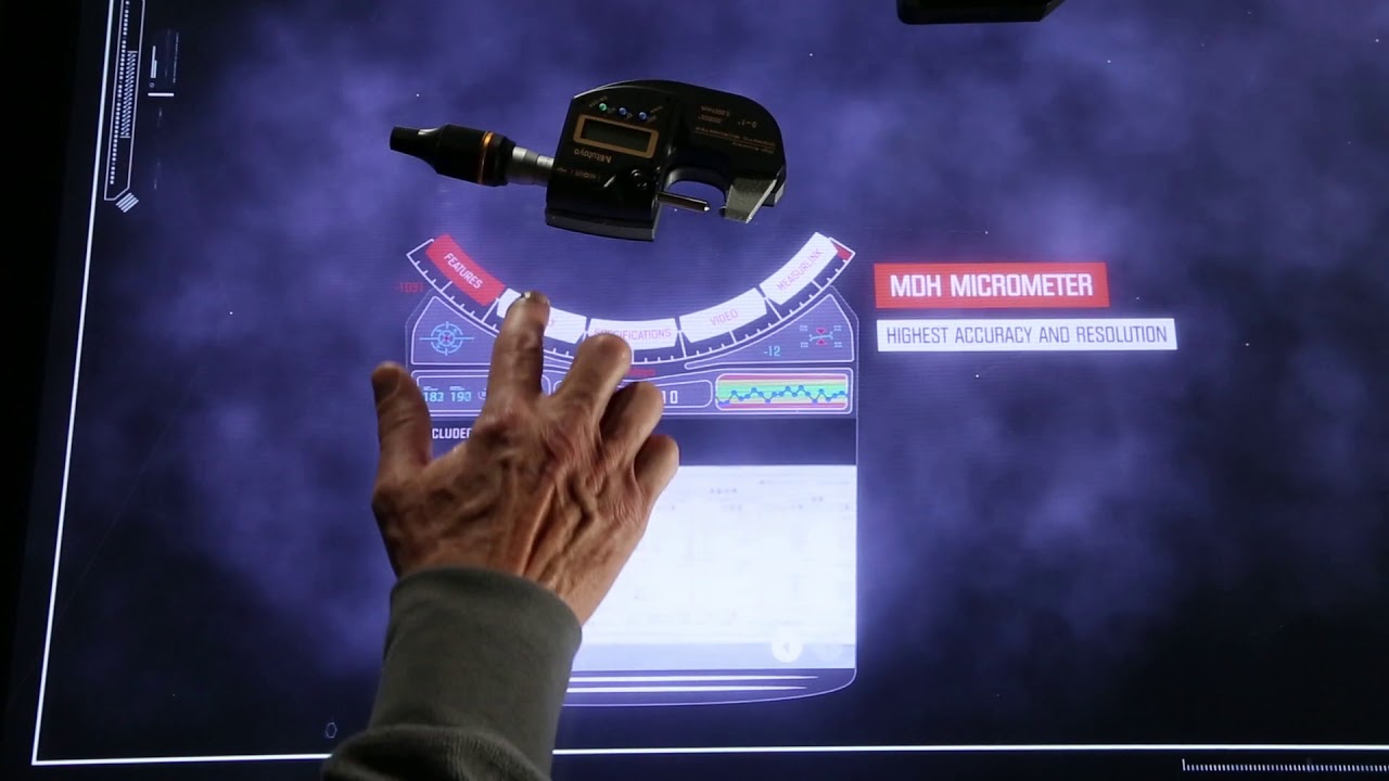 Mitutoyo Tangible Objects Touch Table - YouTube