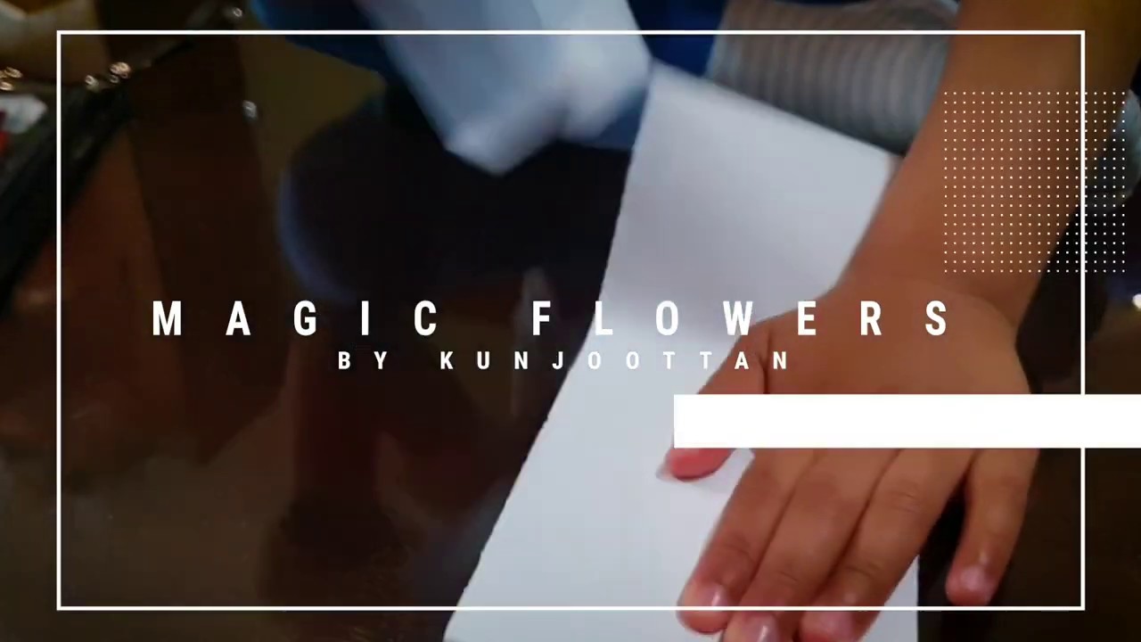 MAGIC FLOWER | BLOOMING PAPER FLOWER | By Kunjoottan - YouTube