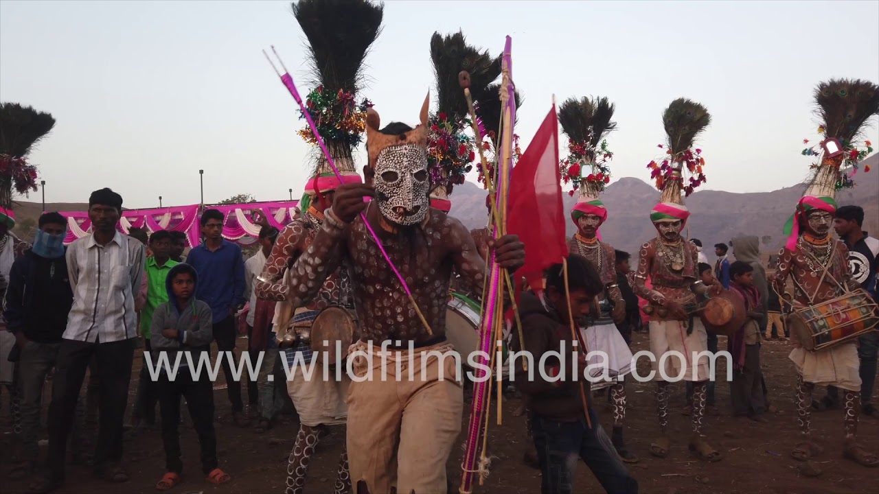 A tough competitor at the tribal dance competition during Uli festival ...